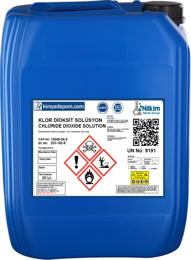 Kimya Depom - Klor Dioksit Solüsyon (Chlorine Dioxide Solution)