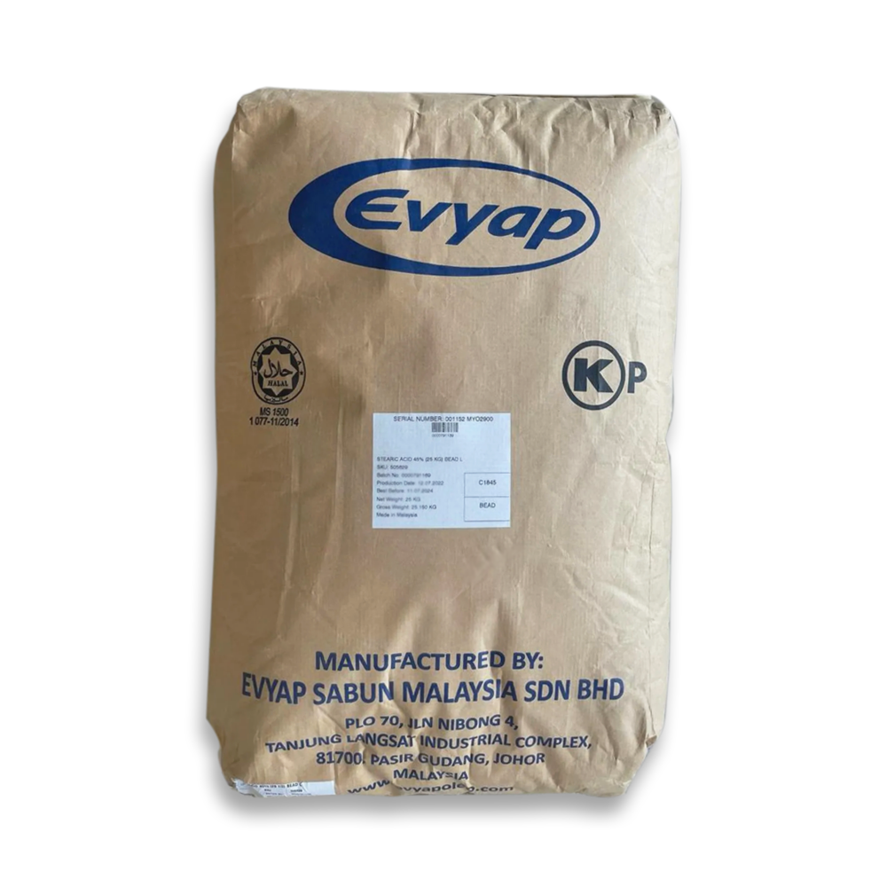 Kimya Depom - Stearik Asit (Stearic Acid) (Stearin) (E 570) 1 Kg. Paket